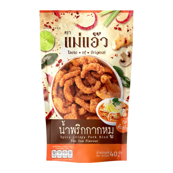 น้ำพริกกากหมู รสต้มยำ 40g – 🇬🇧 Delifresh UK